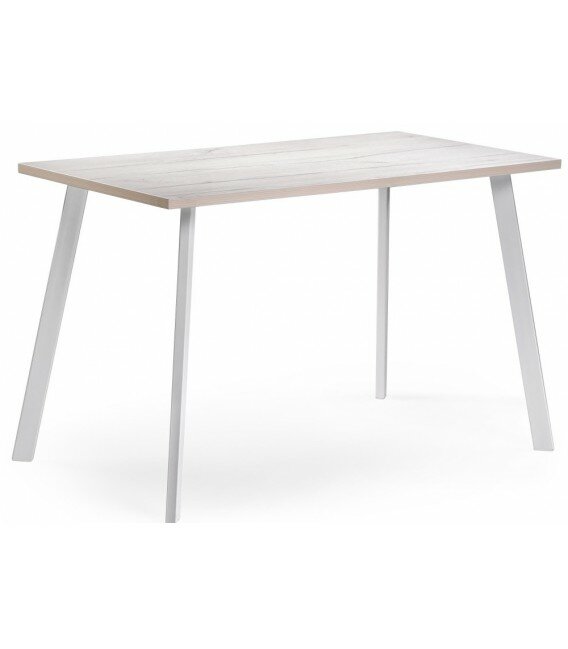 Стол Тринити Лофт 140 25 мм юта / белый матовый 489663