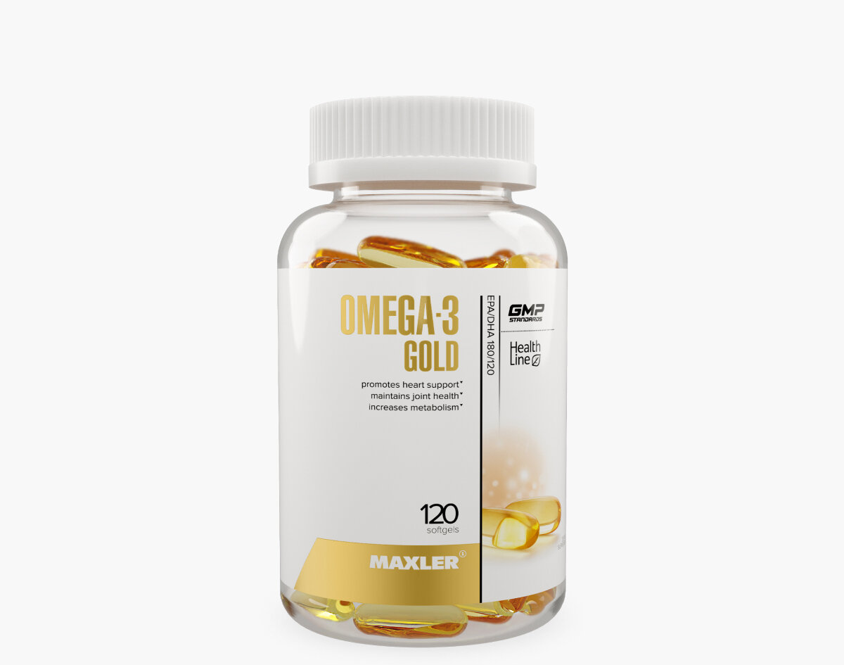 Омега 3,6,9 Maxler Omega-3 Gold 120 капс.