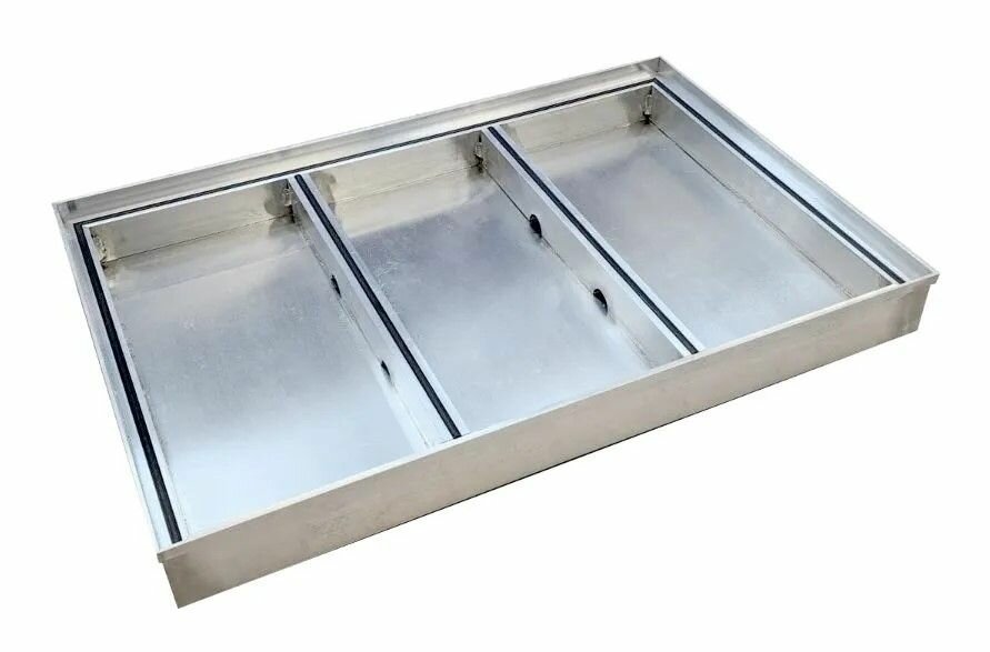 Поддон алюминиевый 80 х 100 см под придверную решетку Сити, Брайт или прессованный настил