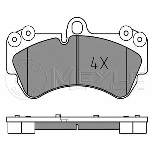Комплект передних тормозных колодок Meyle 0252369217 для Porsche Cayenne; VW Touareg