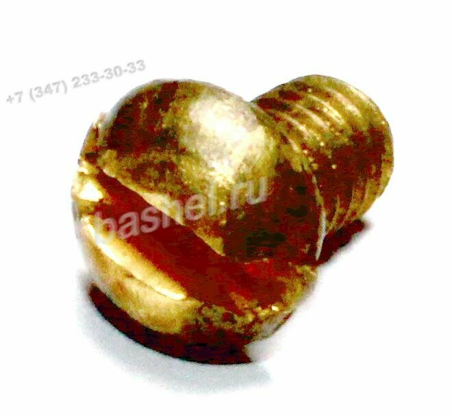 Винт М4х6 п/к латунь