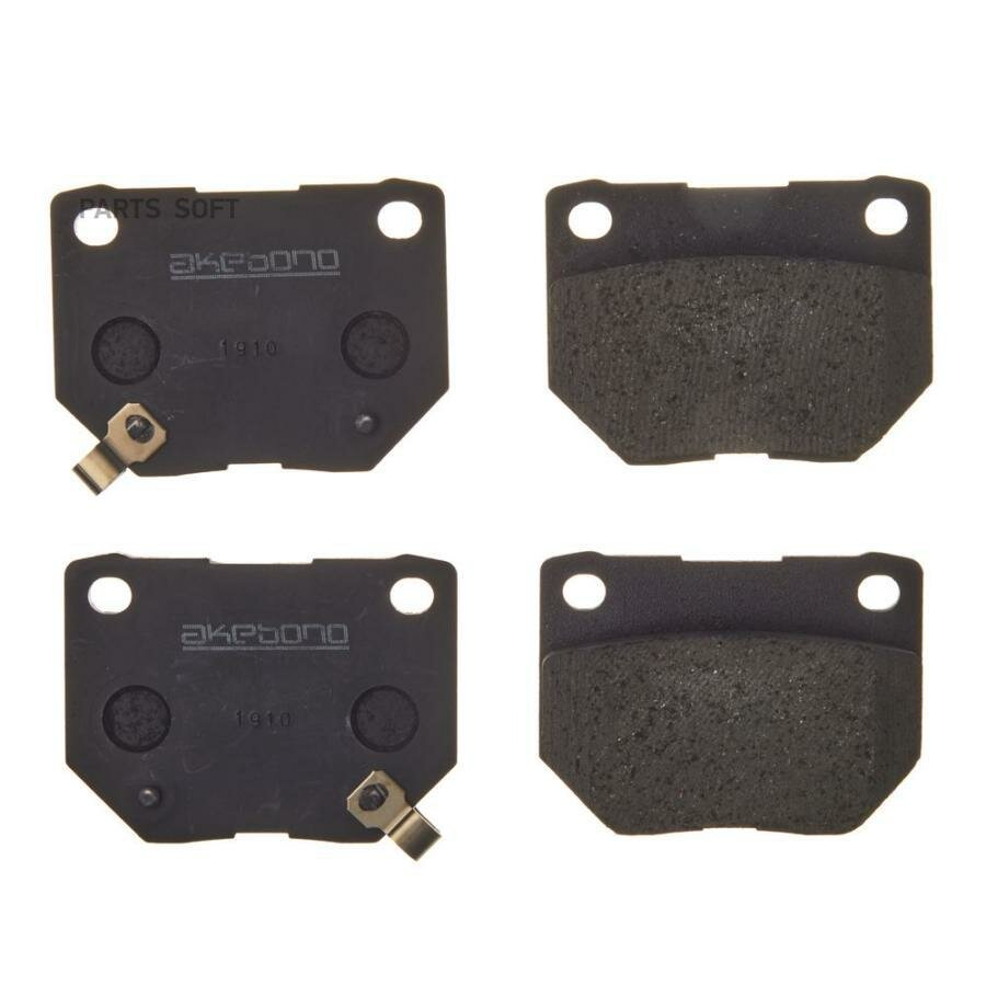 AN302WK AKEBONO Колодки тормозные дисковые задние SUBARU IMPREZA седан (GD)