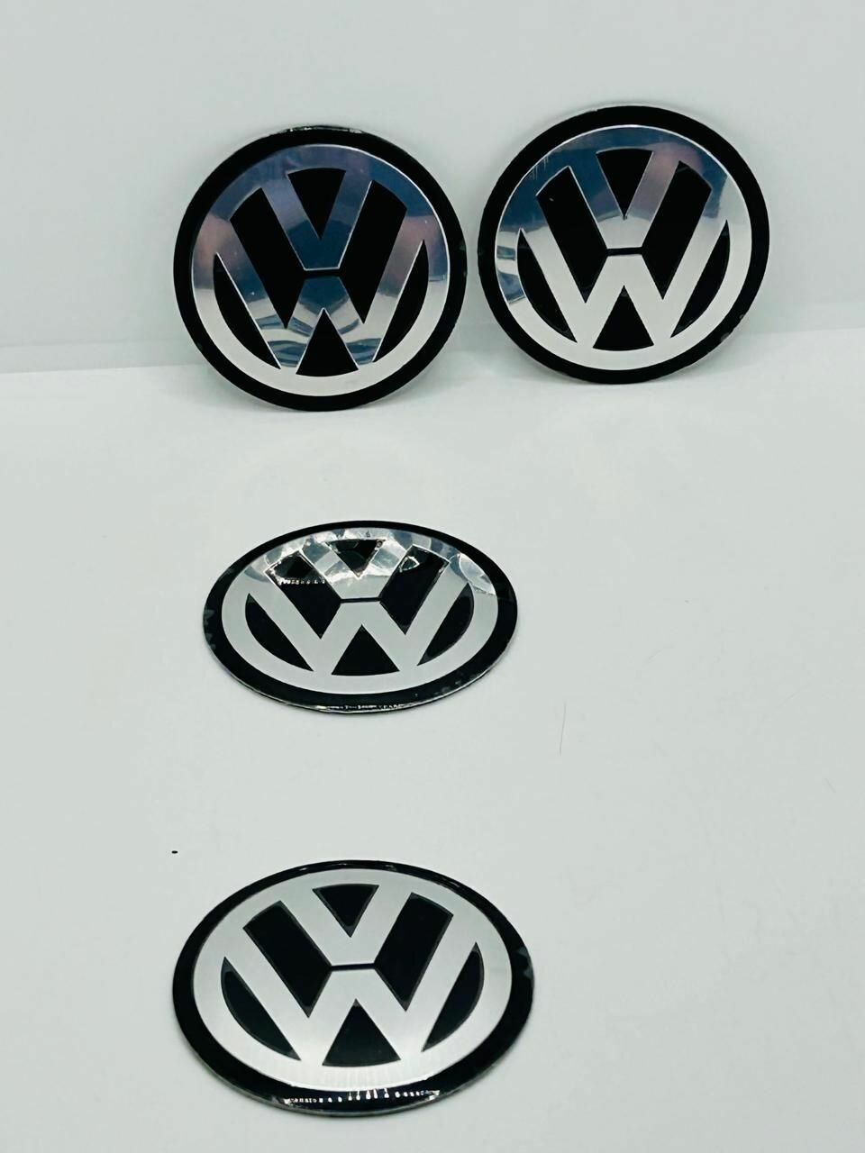 Наклейки на колесные диски Volkswagen Алюминий 45мм