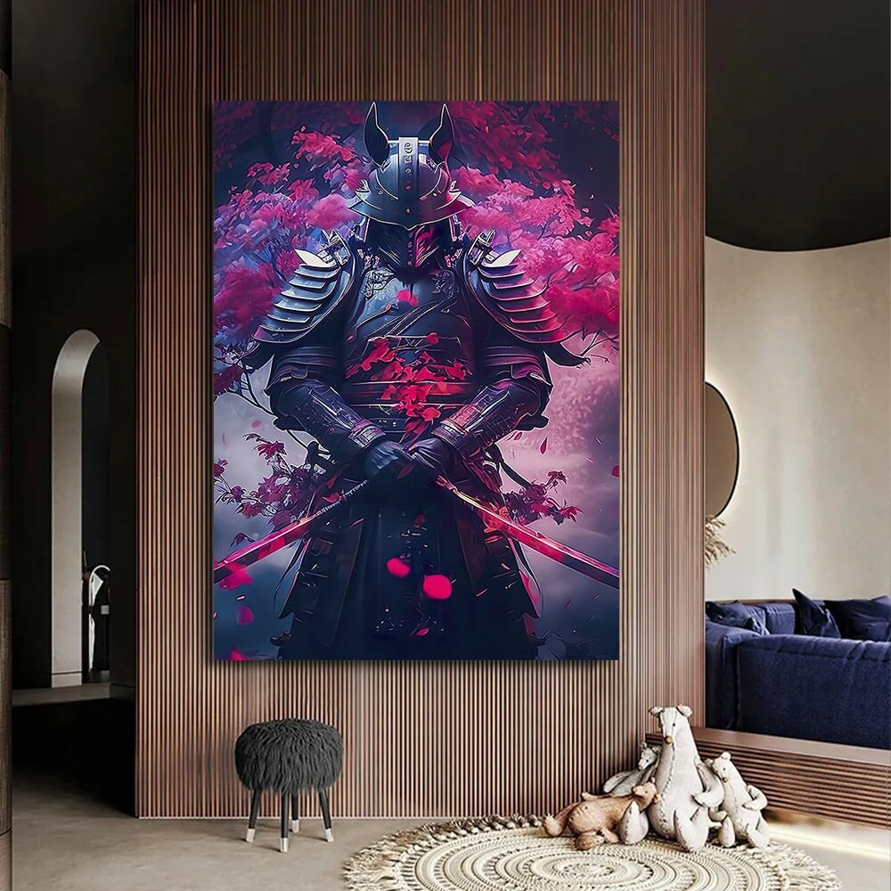 Картина самурай, картина в японском стиле, 20х30 см.