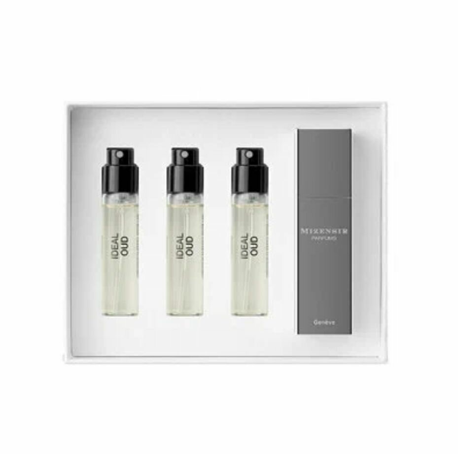 Mizensir ideal oud travel spray (travel case & 3x8 ml refills) - дорожный набор парфюмерной воды