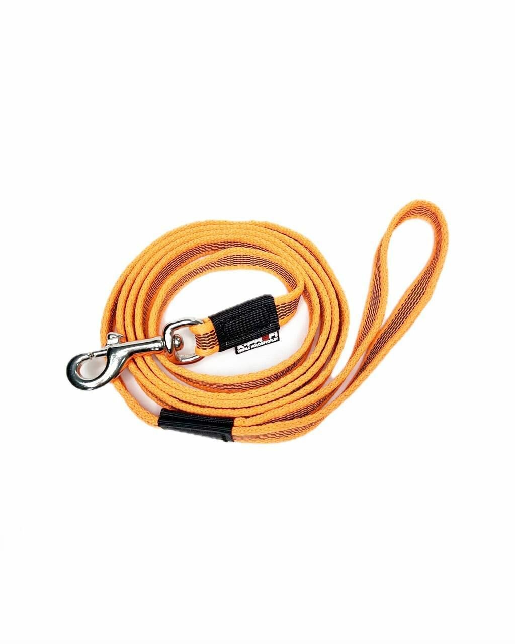 Прорезиненный поводок с мягкой стропой для собак 2м, 3м, 5м.