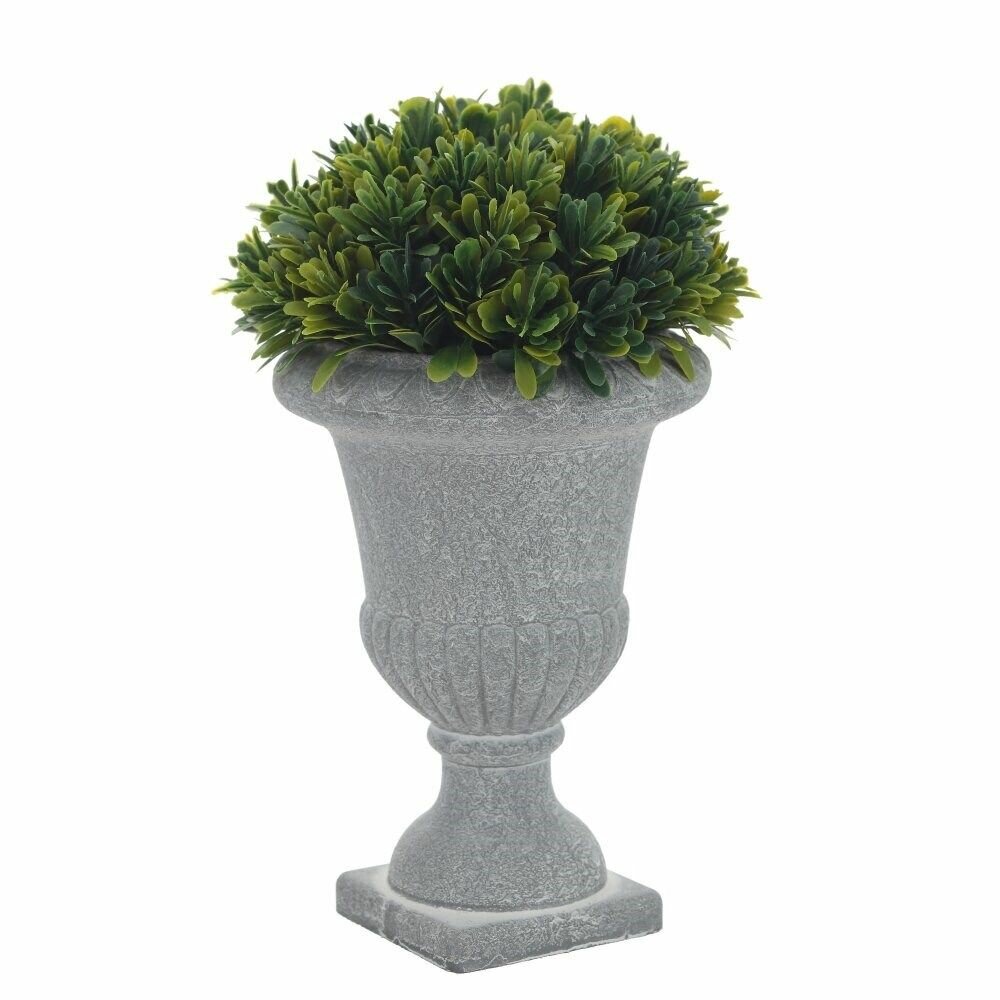 Цветочная композиция в кашпо "Самшит", 11х11х20 см