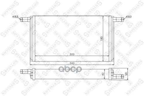 Радиатор печки ! VW LT28 2.4/2.4D/TD 75-96 Stellox арт. 1035064SX