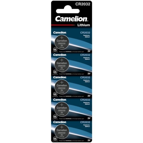 Элемент питания Camelion Lithium CR2032 бл 5