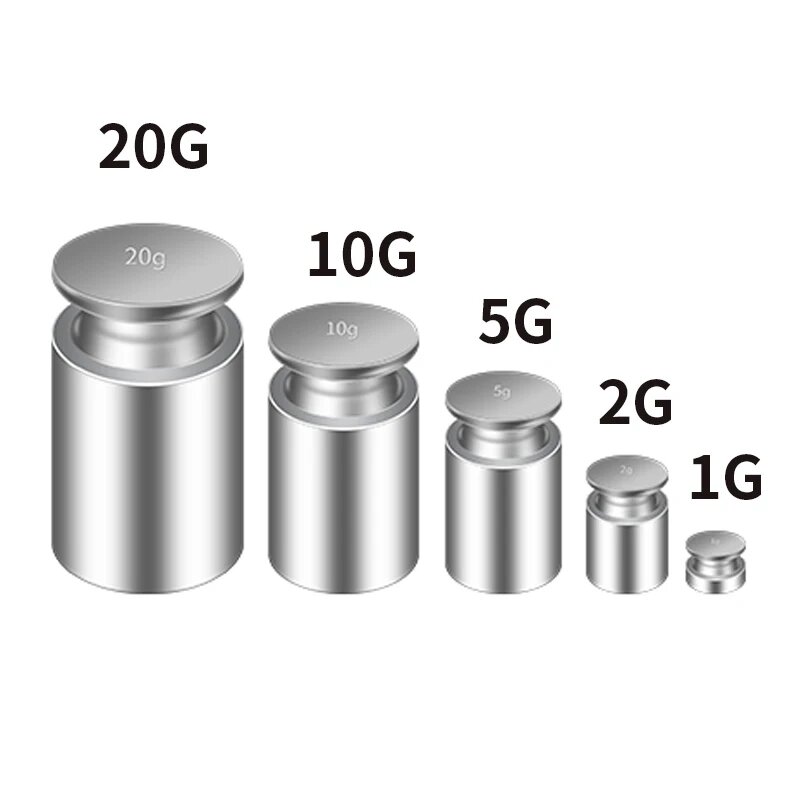 Набор калибровочных грузов 1g, 2g, 5g, 10g, 20g, 5 шт.