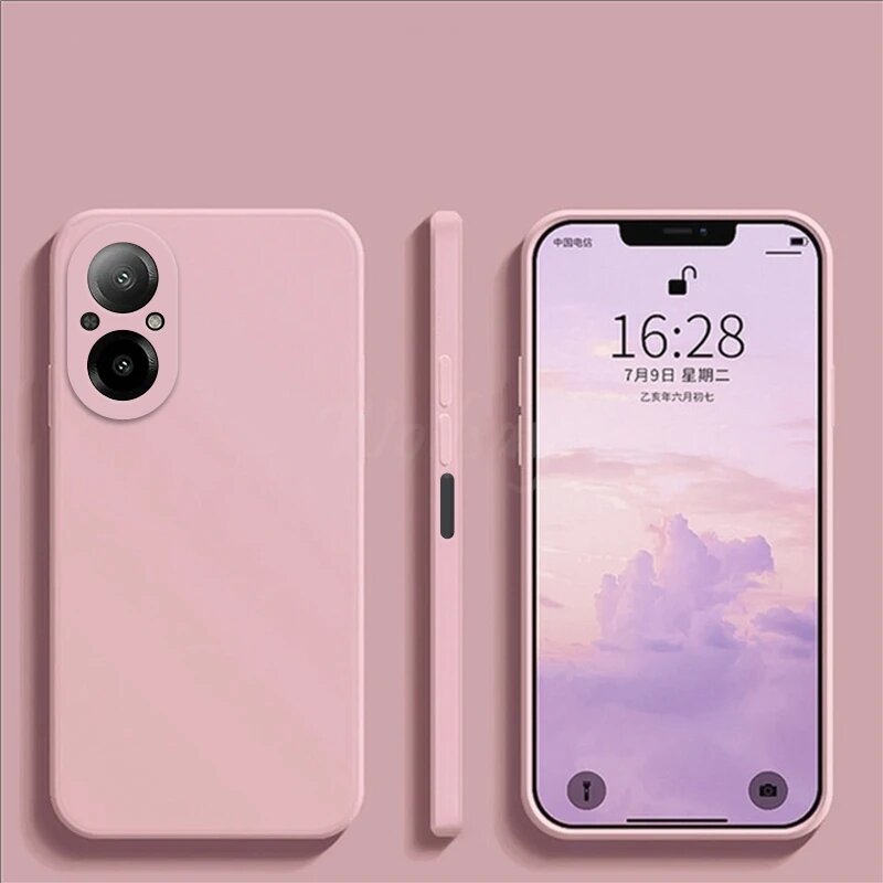 Чехол для Realme C67 жидкий силикон Pink