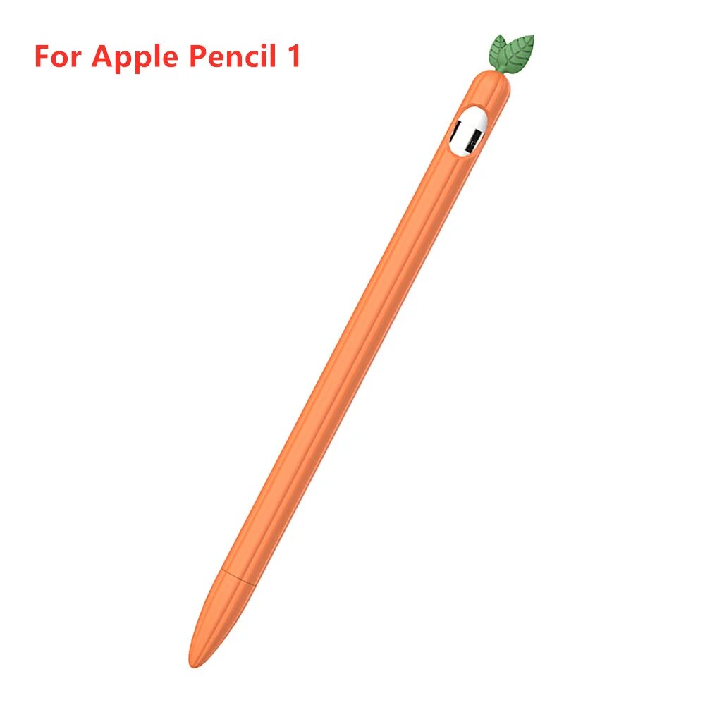 Чехол для Apple Pencil 1, оранжевый, морковь