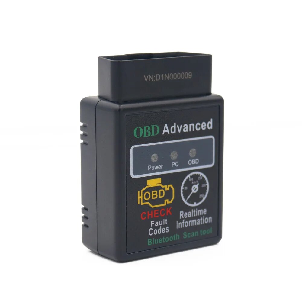Диагностический Сканер Bluetooth OBD2 V1.5 - Считыватель Кодов OBDII, Универсальный Сканер Для Android, iOS, Windows