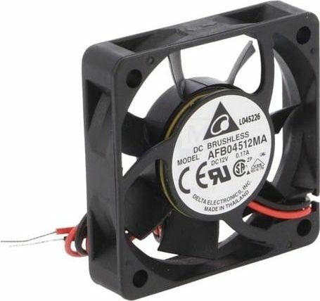 Вентилятор DELTA ELECTRONICS AFB04512MA Вентилятор: DC осевой 12ВDC 45x45x10мм 16,72м3/ч 30дБА 1шт