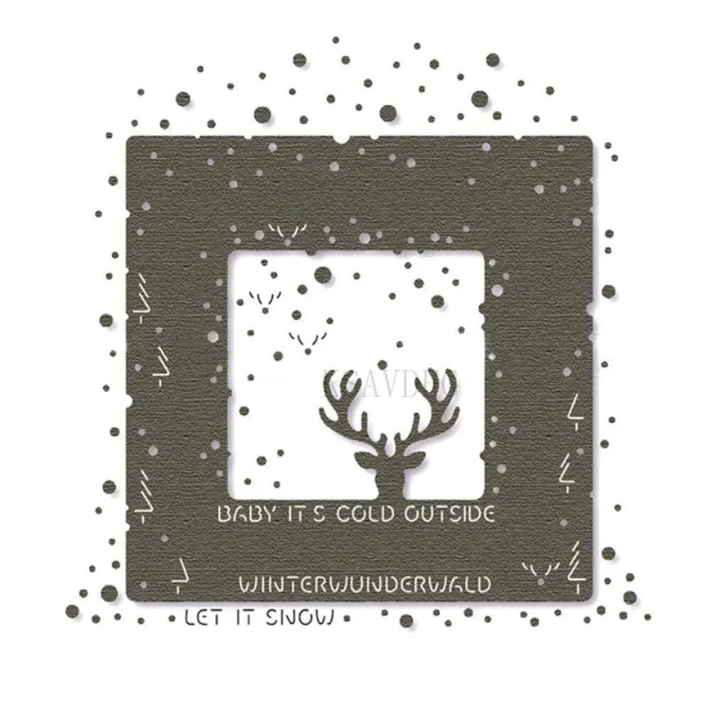 Металлические штампы для скрапбукинга Antler Square Border