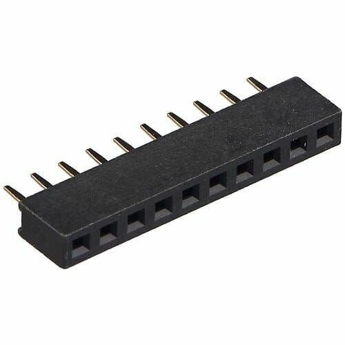 Гнездо KLS L-KLS1-208B-4.3-1-10-S на плату, шаг 2 мм, 1 x 10, прямое, 1 шт