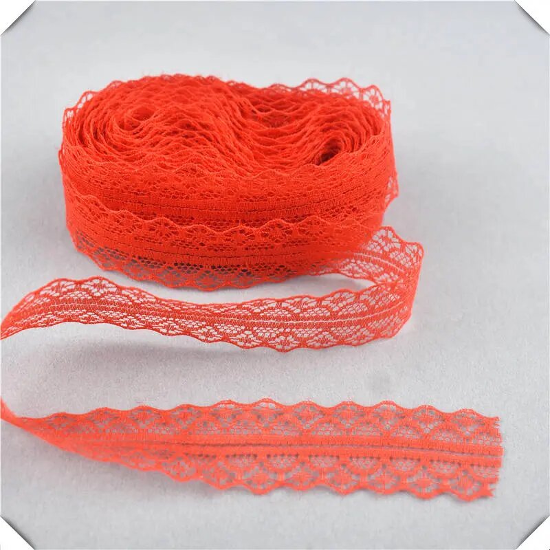 Африканская кружевная ткань WHxmsh 10 ярдов Оранжевый, Red