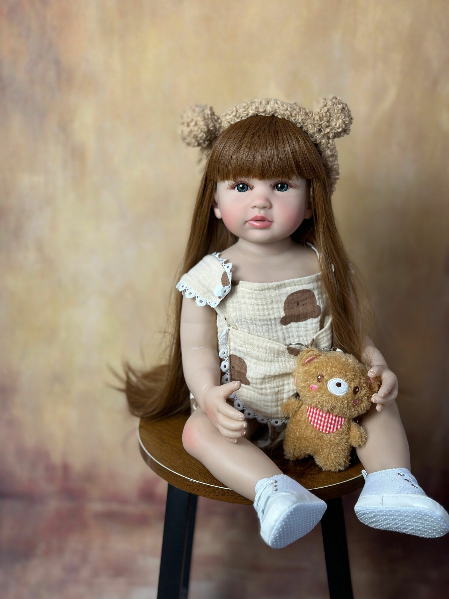 Интерактивная кукла BZDOLL "Нини", 55см, с длинными волосами, можно мыть