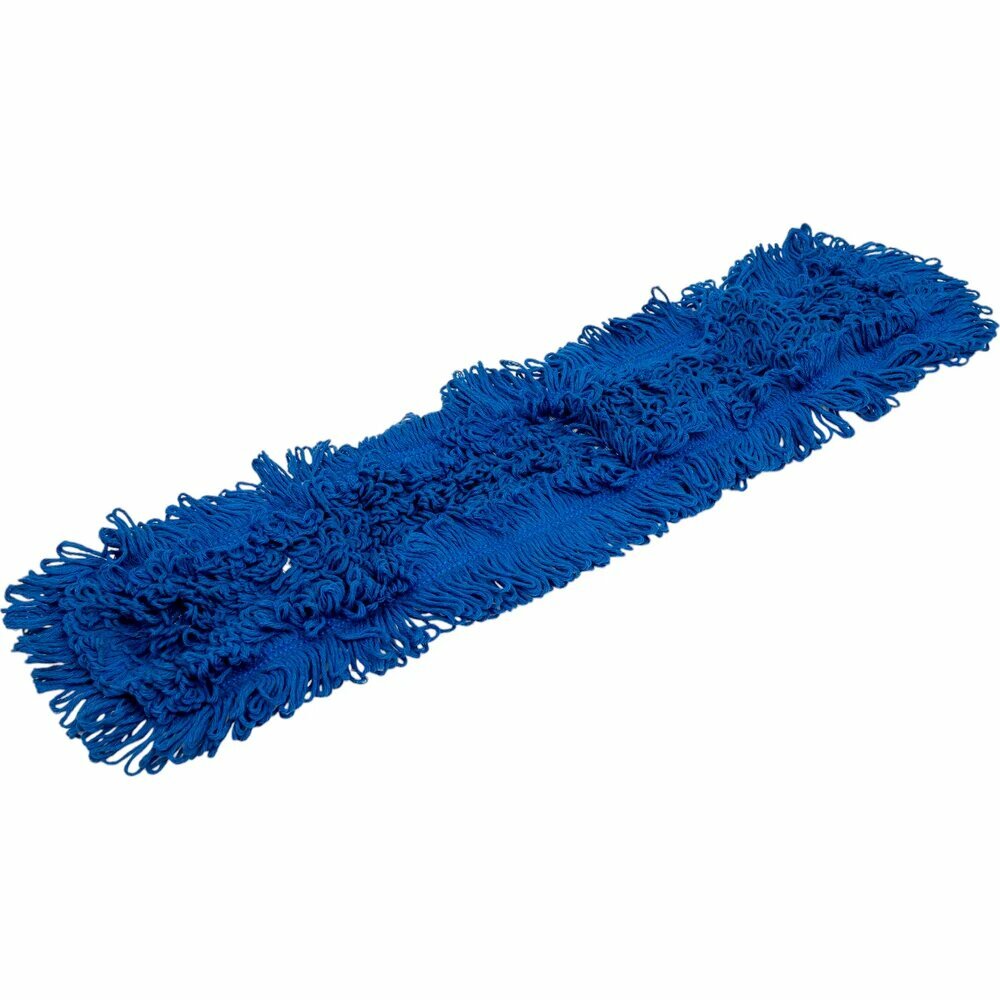 МОП плоский A-VM 60x11 см, хлопок, рамочный, синий CN3089, для влажной уборки средне