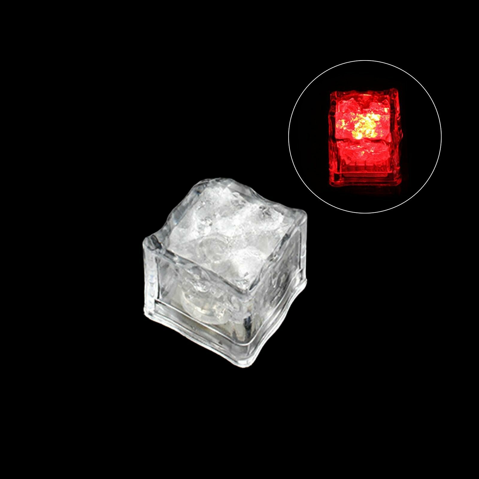 Индукционный светящийся кубик льда-красный