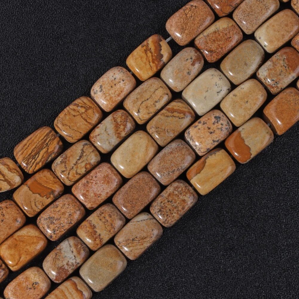 Бусины из аметиста и тигрового глаза 8x12 мм Коричневый, About 13-15pcs, Picture Stone