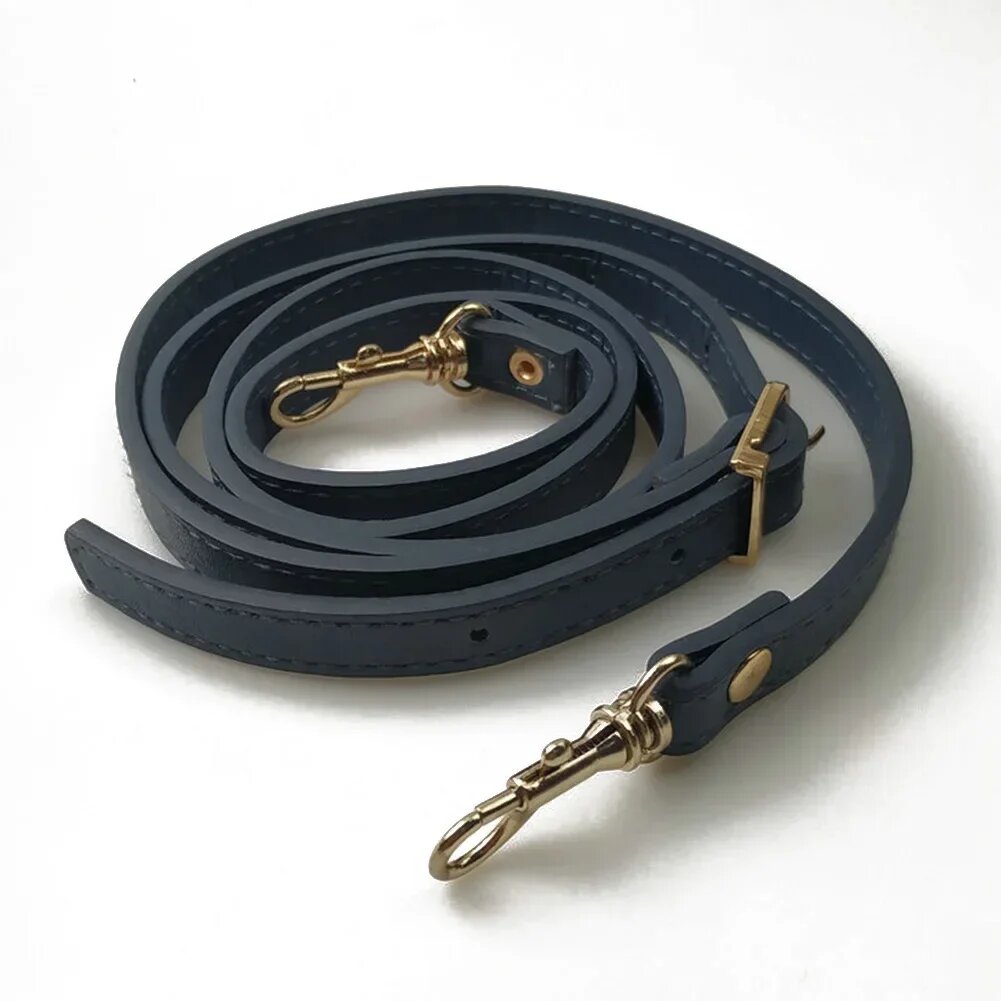 Кожаные сумки на плечо 120 см, аксессуары для ремня «сделай сам», регулируемый ремешок через плечо из искусственной кожи, ремни, черный ремешок для сумки, ремешок с серебристой и золотой пряжкой Темно-синий, silver, Синий