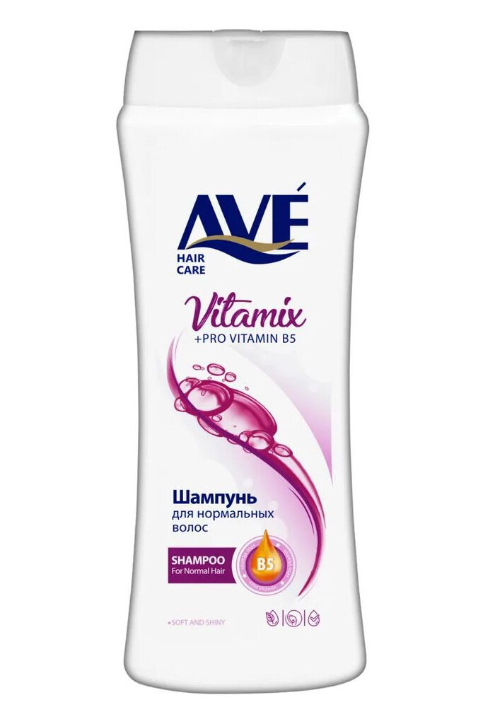 Ave Vitamix + Provitamin В5 - For Normal Hair Шампунь для нормальных волос "с провитамином В5" 400 мл.