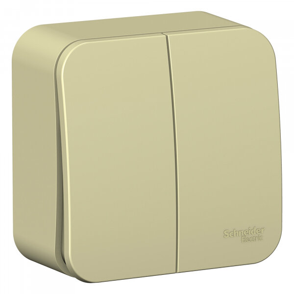 7 шт. Systeme Electric Blanca наружный Беж Выключатель 2-клавишный 10 А, 250B