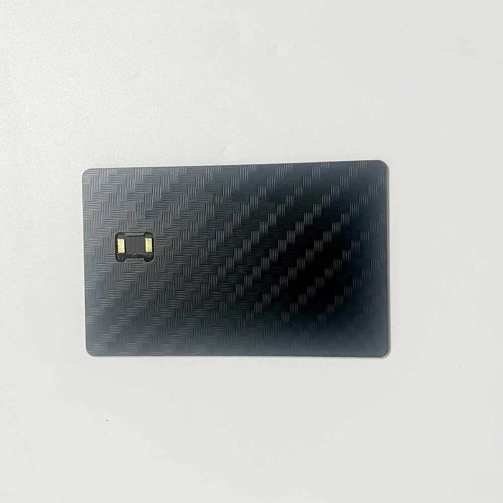Металлическая кредитная карта DUAL INTERFACE black satin