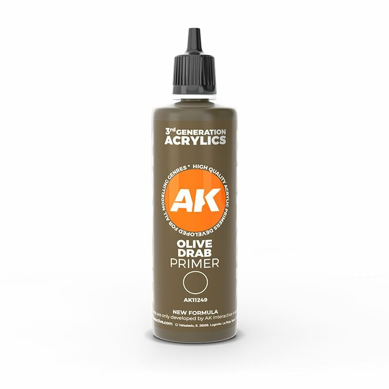 Акриловый праймер AK Interactive Olive Drab 100ml