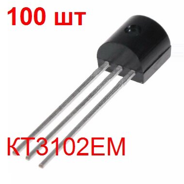 Транзистор КТ3102ЕМ 100 шт. NPN 20В 0,2А 0,25Вт TO-92