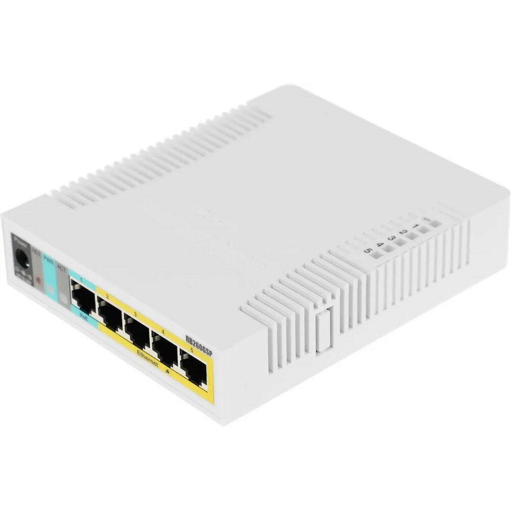 Коммутатор RB260GSP Mikrotik Для малых рабочих групп