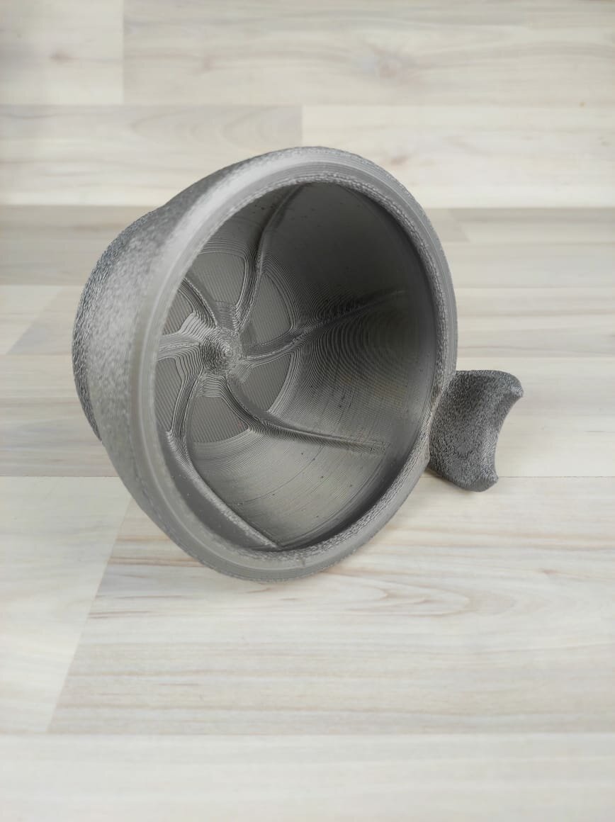 Чаша для бритья Skuttle 3D-печать, PETG-пластик, размер S, серебристый