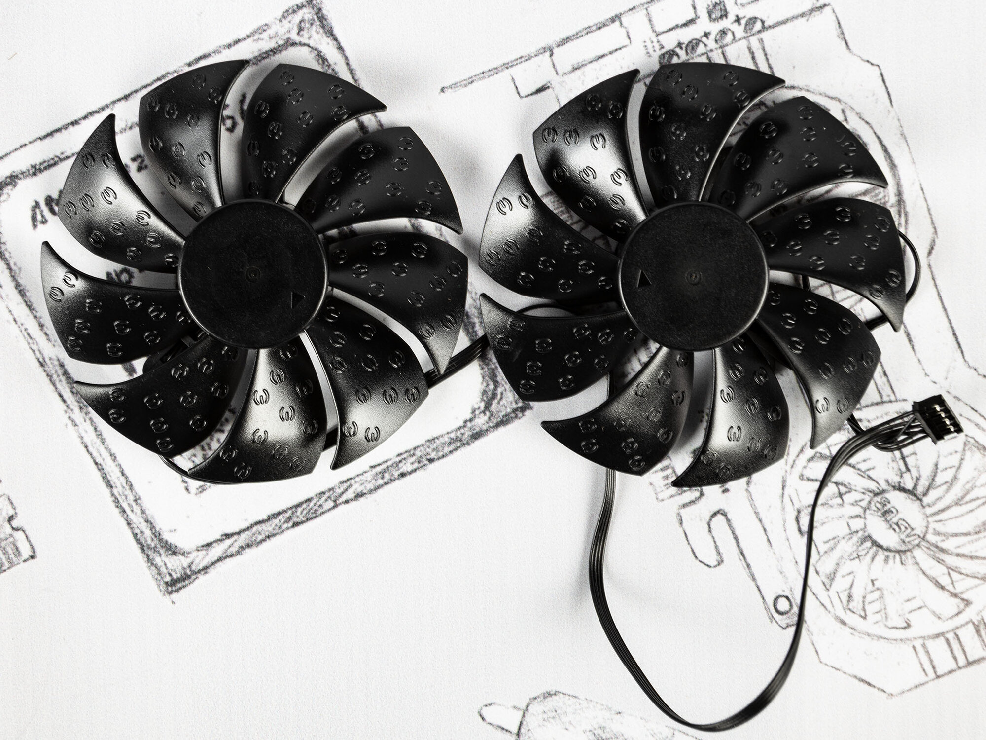 Комплект вентиляторов для EVGA RTX 2060 KO GTX 1660 TI 1650 SUPER