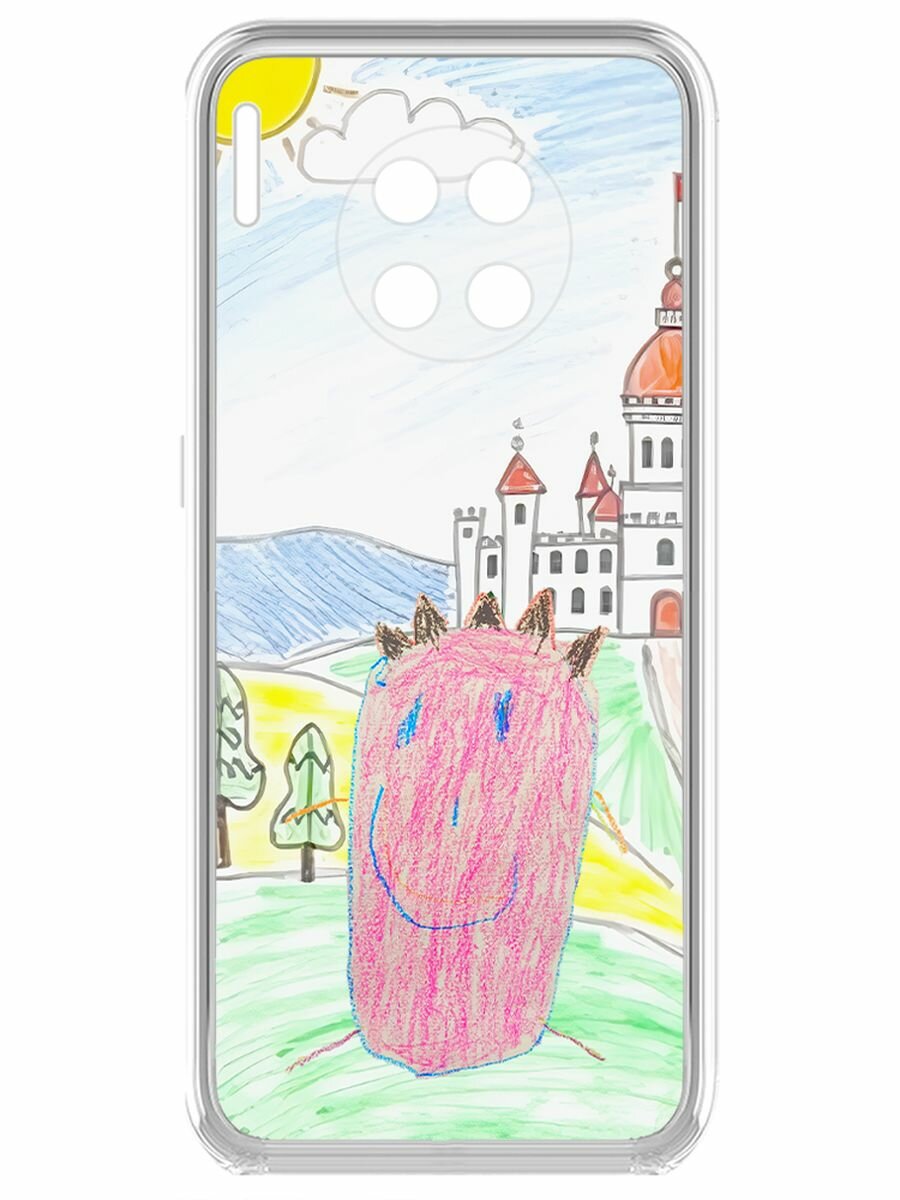 Чехол-накладка Krutoff Clear Case Король Рамбутан для Huawei Mate 30