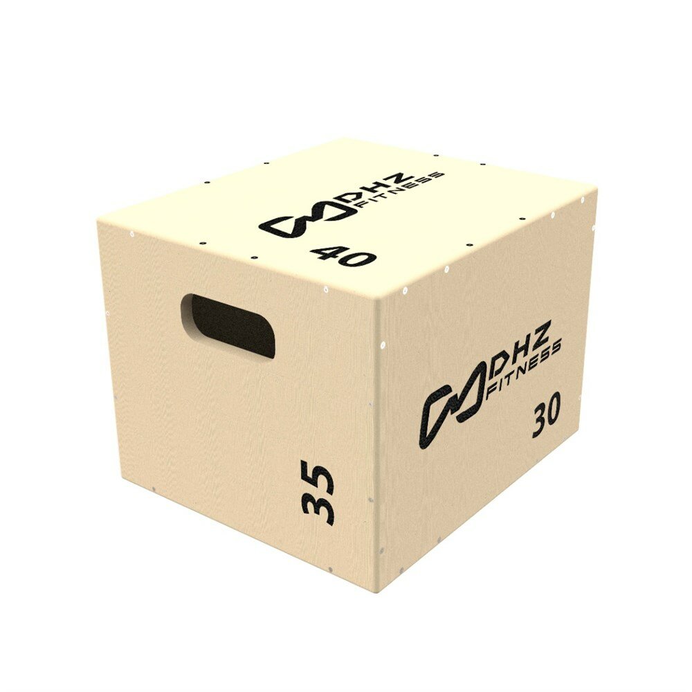 DHZ Fitness Универсальный PLYO BOX 3 в 1 (фанера) 30х35х40 см DHZ