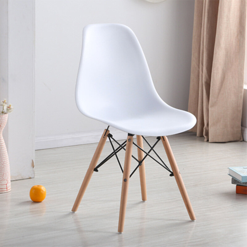 EAMES Стул для гостиной, столовой, выдержать 150 кг (1шт, белый)