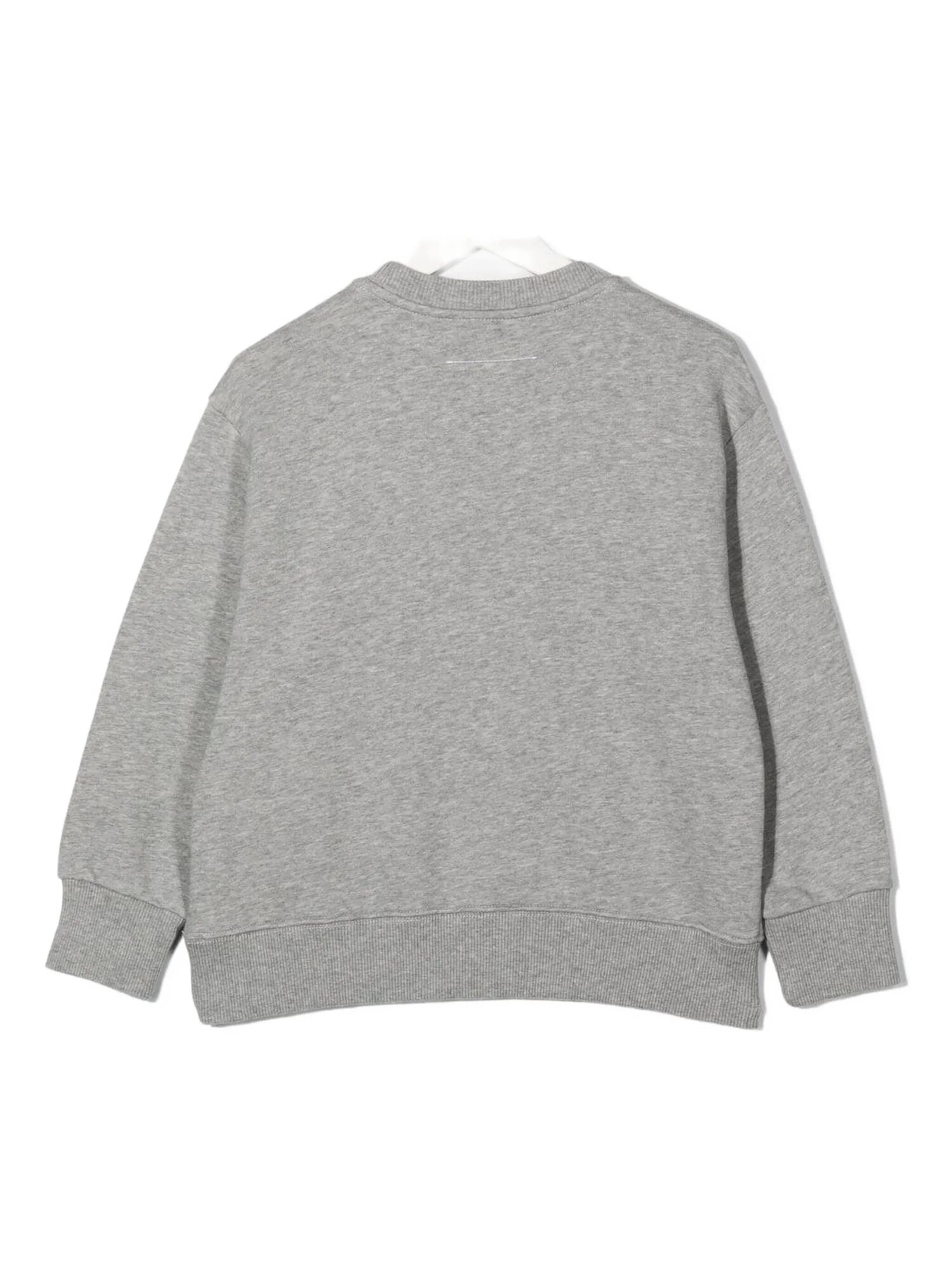 Толстовка MM6 Hand-logo sweatshirt, размер 8 лет, серый — фото 1