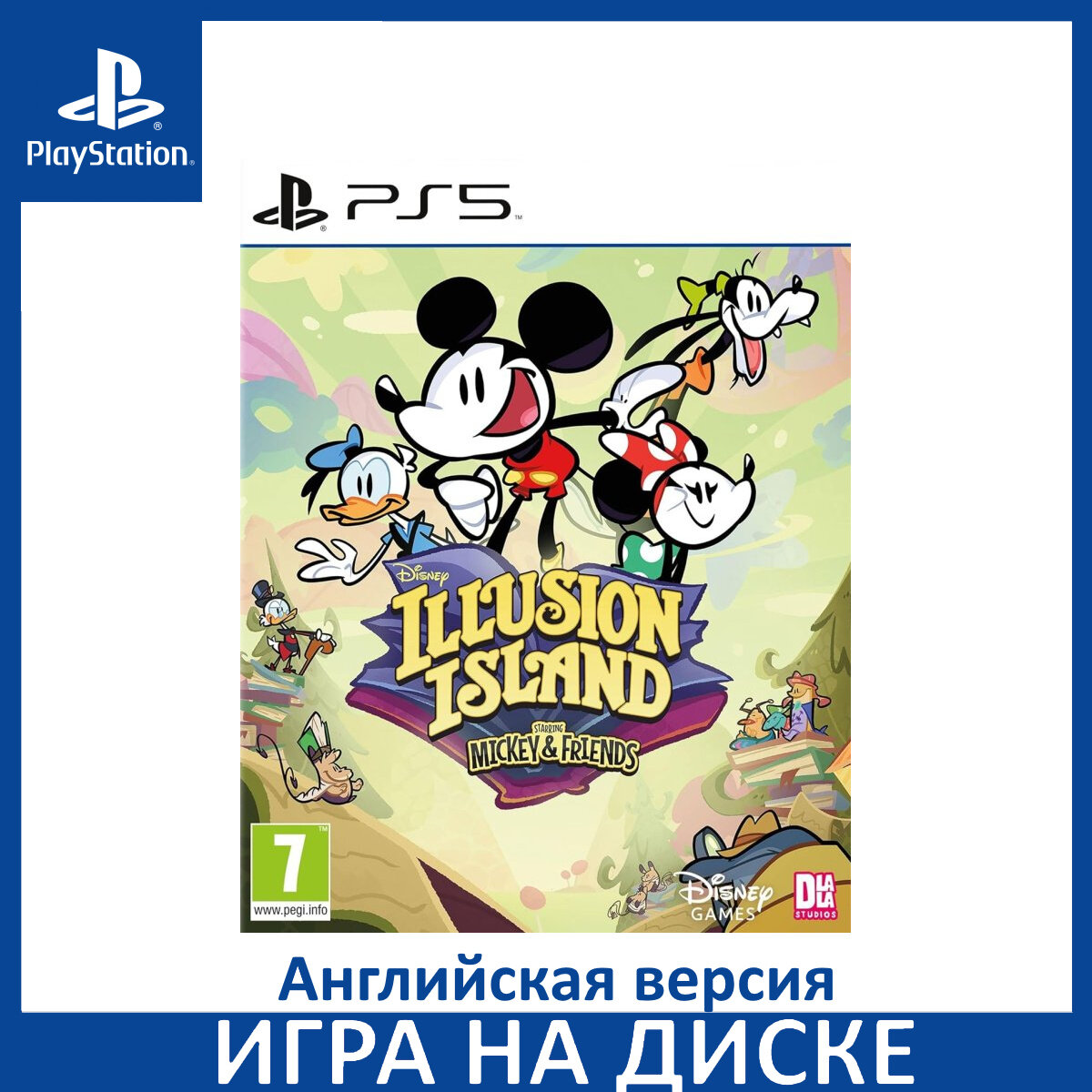 Игра Disney Illusion Island Starring Mickey and Friends PS5 Английский язык Диск на PlayStation 5