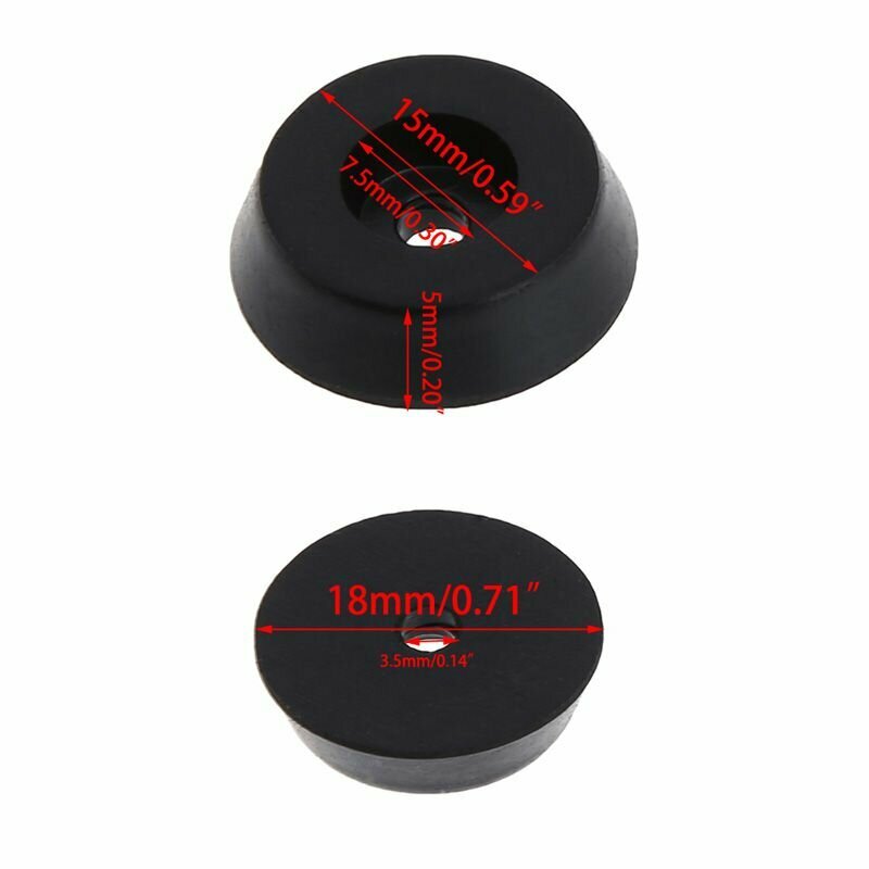 Противоскользящие ножки для мебели, конические резиновые противоударные подушечки ног шкафа, кровати, стола, защитных деталей стула