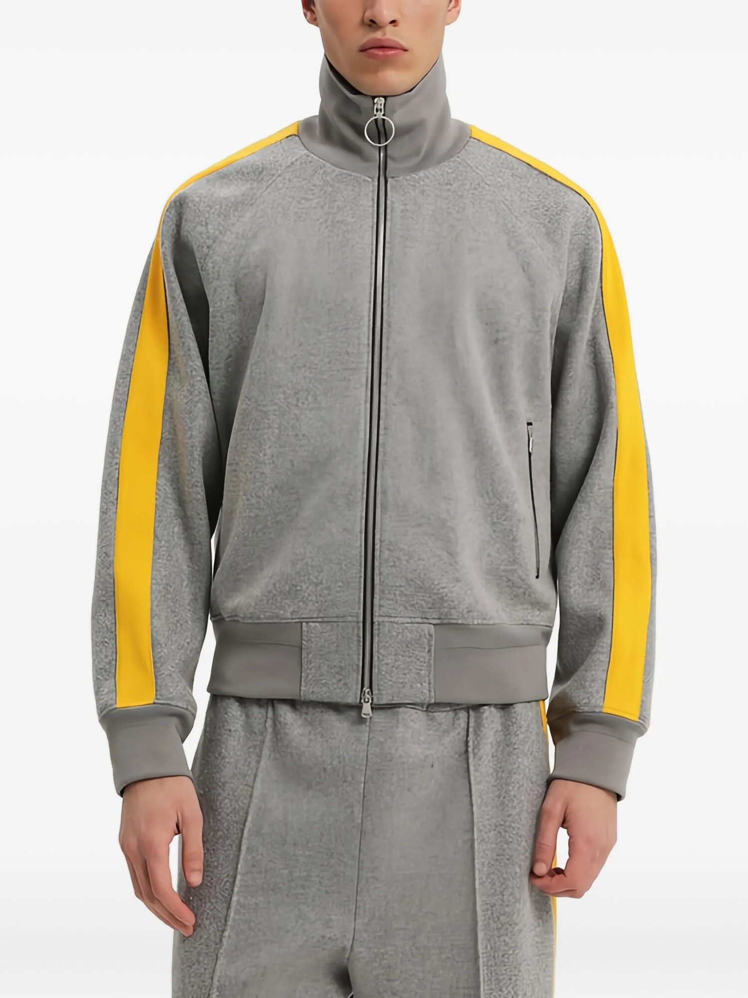 Куртка Stripe-detail zip-up jacket