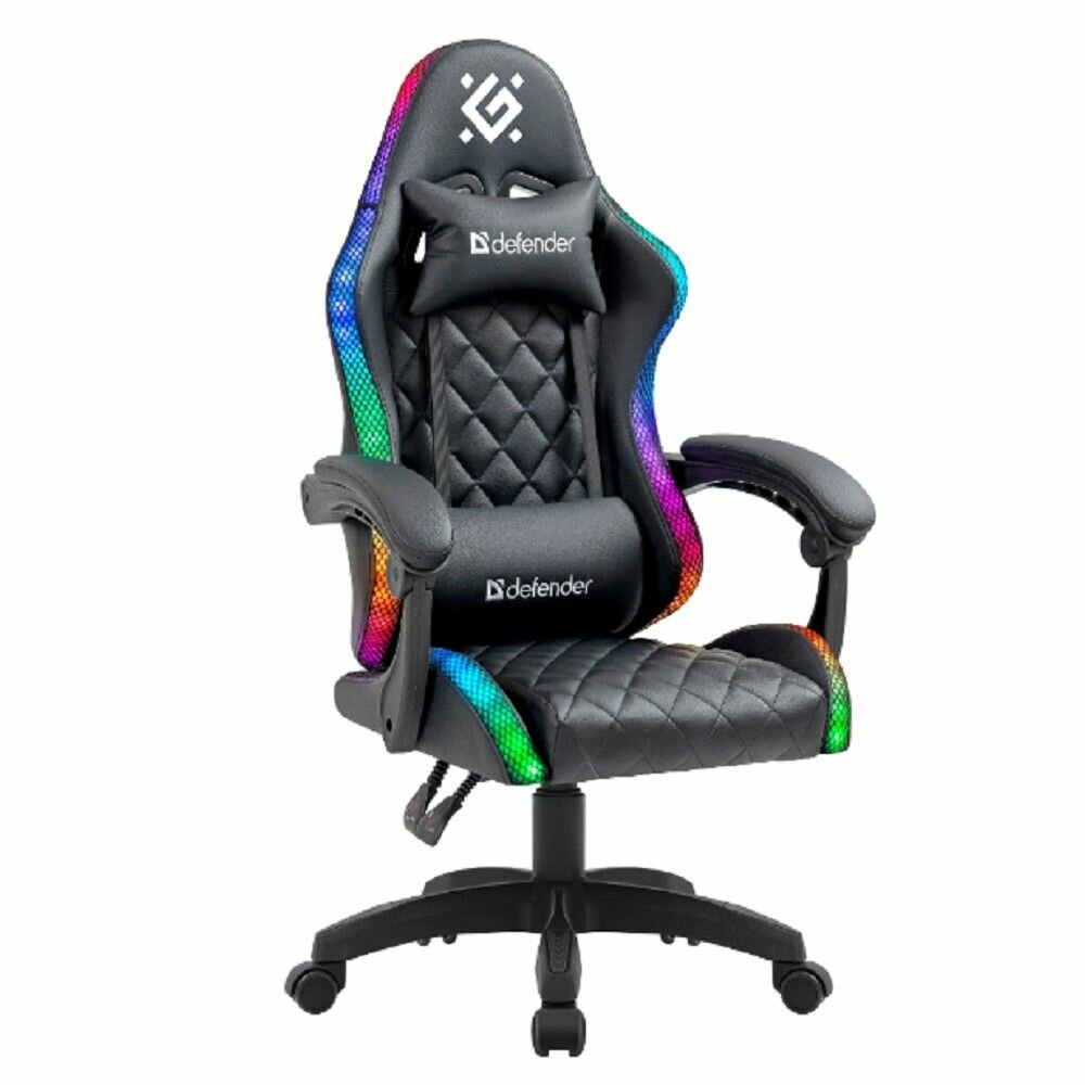 Defender Игровое кресло Energy Черный, RGB, класс 4, PU