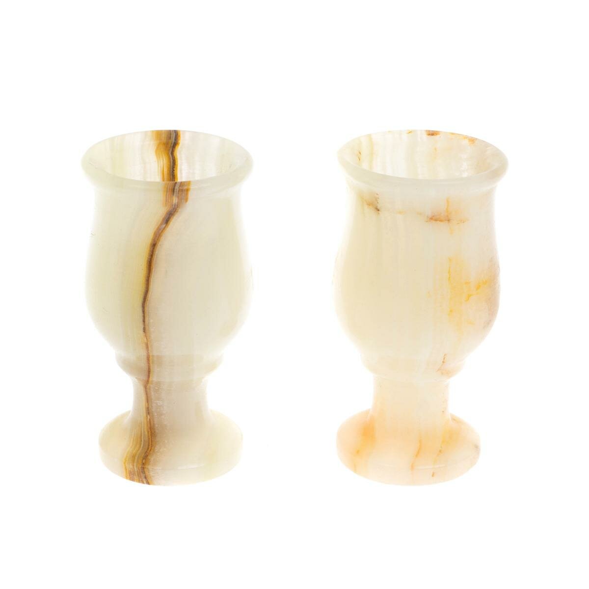 Набор рюмок из оникса в футляре 2 шт 20 мл 3,8х7 см (1,5х3) 125614