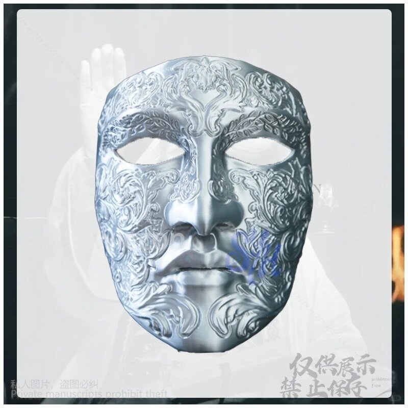 Фильм Baldwin IV Косплей Серебряный Ретро Лицо 3D Маска Полилактической Кислоты Хэллоуин Рождество Реквизит Для Выступлений Аксессуар Индивидуальный