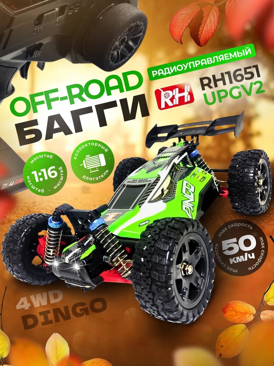 Радиоуправляемая машинка Dingo RH1651 UPG Green