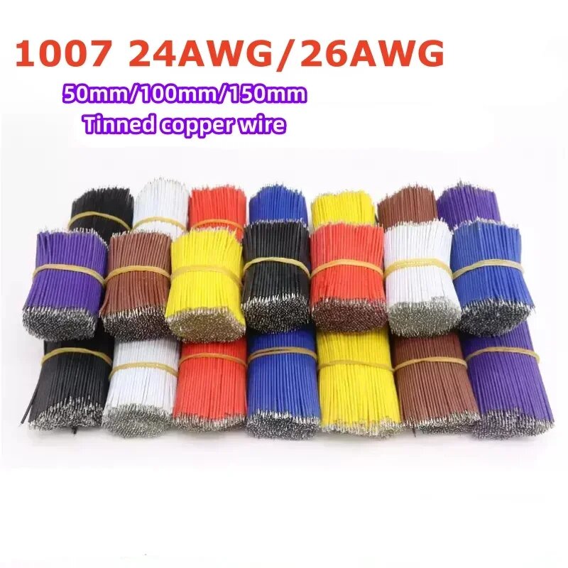 Луженая монтажная проводка 22AWG-24AWG 1pcs(20 wires), Красный, 24AWG-150mm