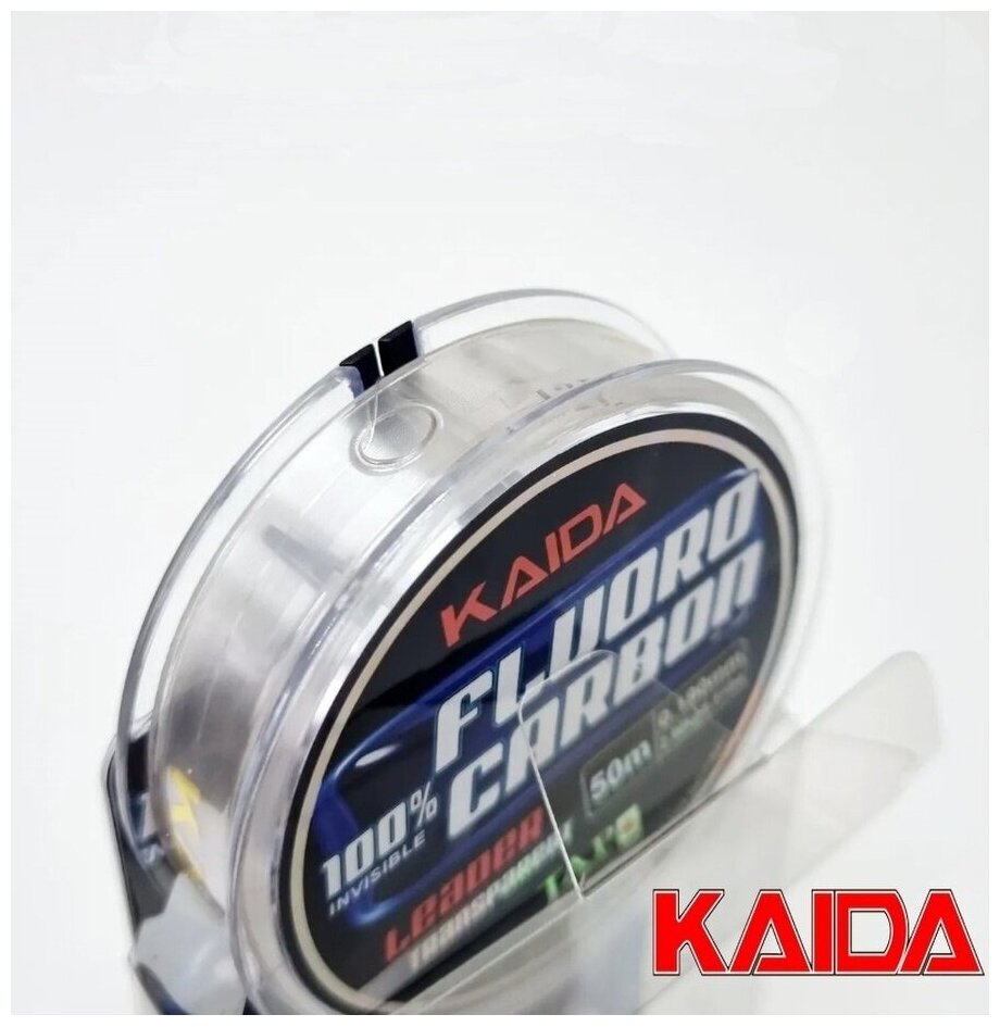 Флюорокарбоновая леска KAIDA FLUORO прозрачная 50м 0,23мм 4.06kg
