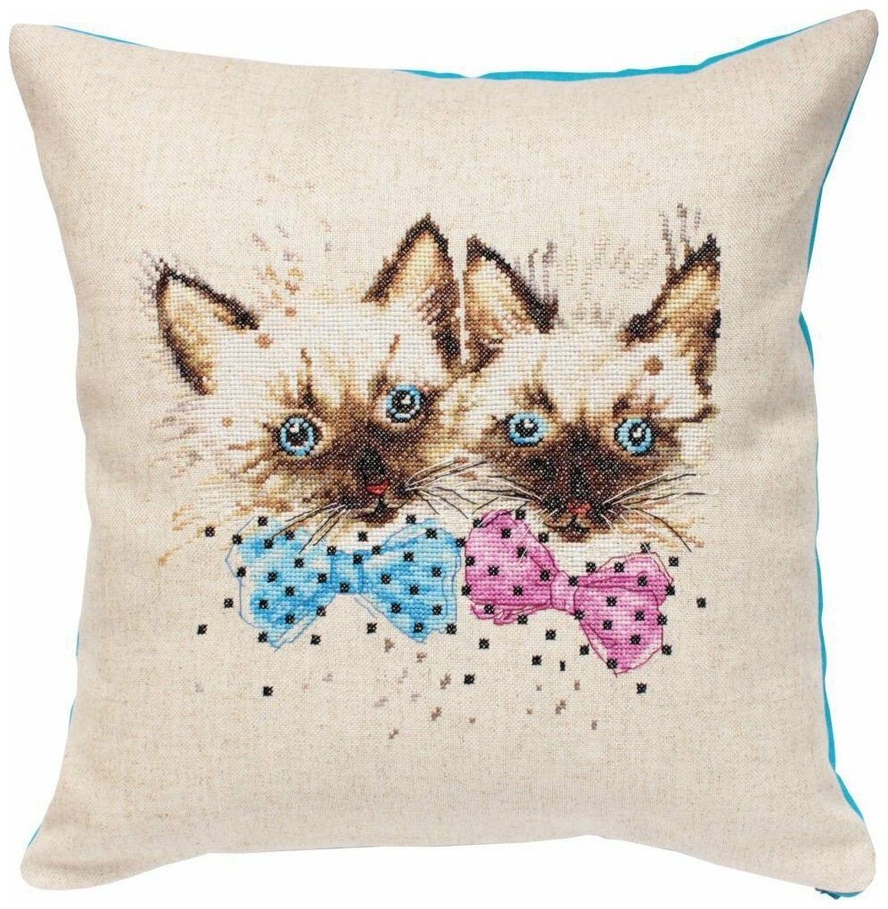 Набор для вышивания, подушки Сиамские котята PB138