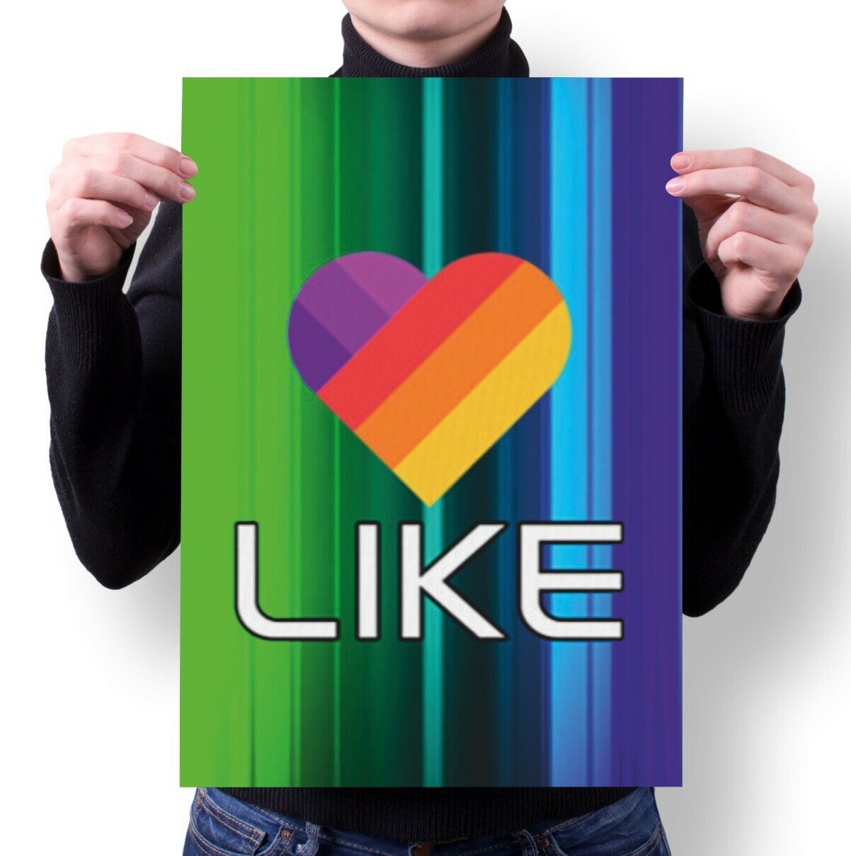 Плакат А2 Принт "Лайки, Likee" - 19