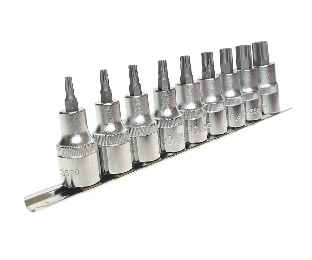 Набор бит-головок JTC TORX JTC-H409T 1/2 дюйма, хромованадиевая сталь, 9 штук